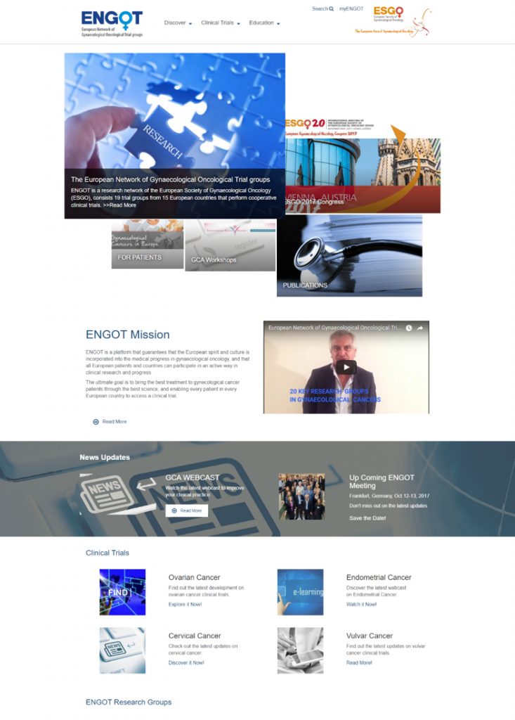 ENGOT Network - ESGO - European Society of Gynaecological Oncology ...